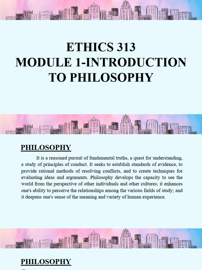 Ethics Module 1 Pdf Morality Reason