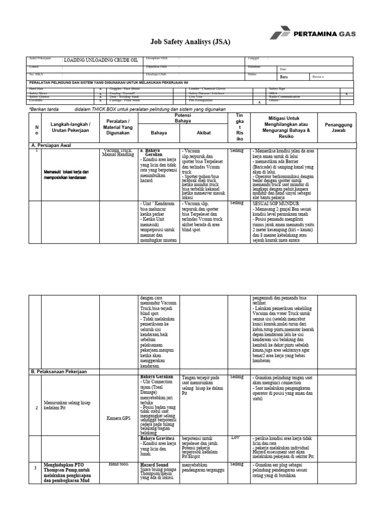 Jsa Loading, Unloading Crude Oil | PDF