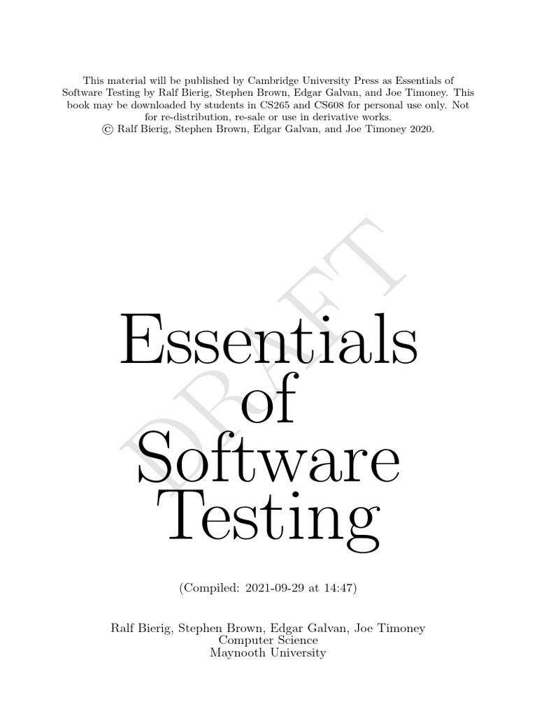 EssentialsOfSoftwareTesting ecopyForStudents | Download Free PDF ... EssentialsOfSoftwareTesting ecopyForStudents | Download Free PDF ...