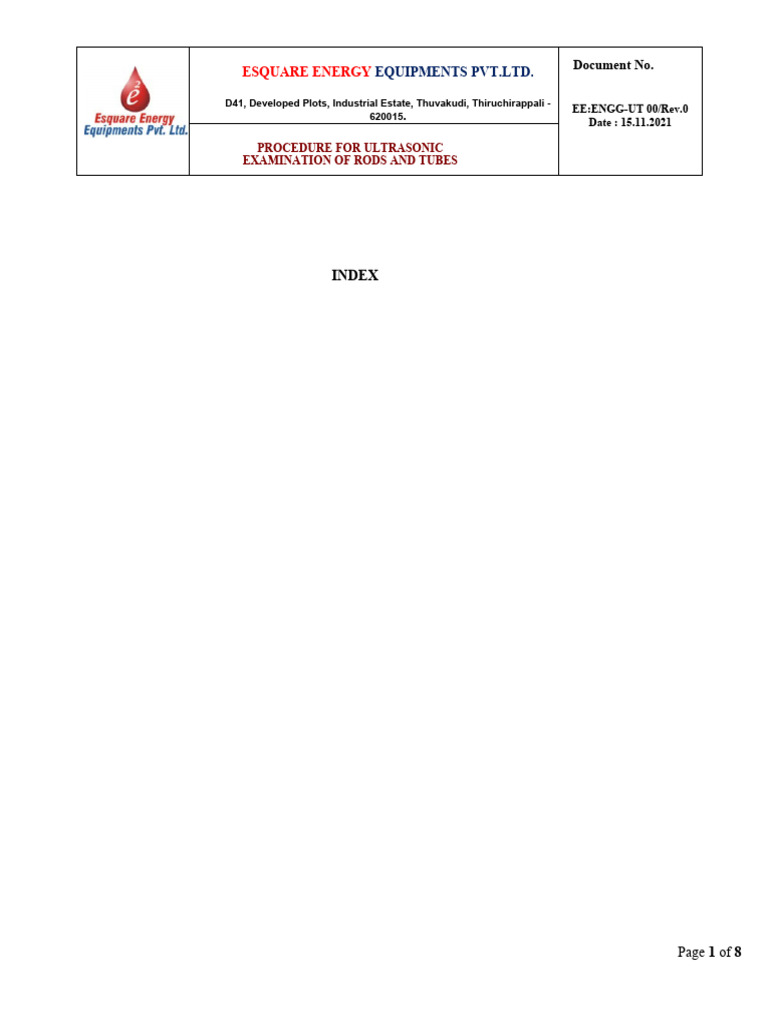 Ut Procedure 1 | PDF | Calibration | Ultrasound