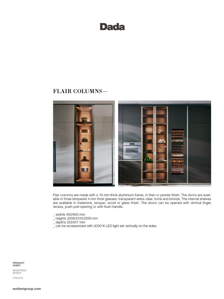 Flair Columns Columns Product Sheet | PDF
