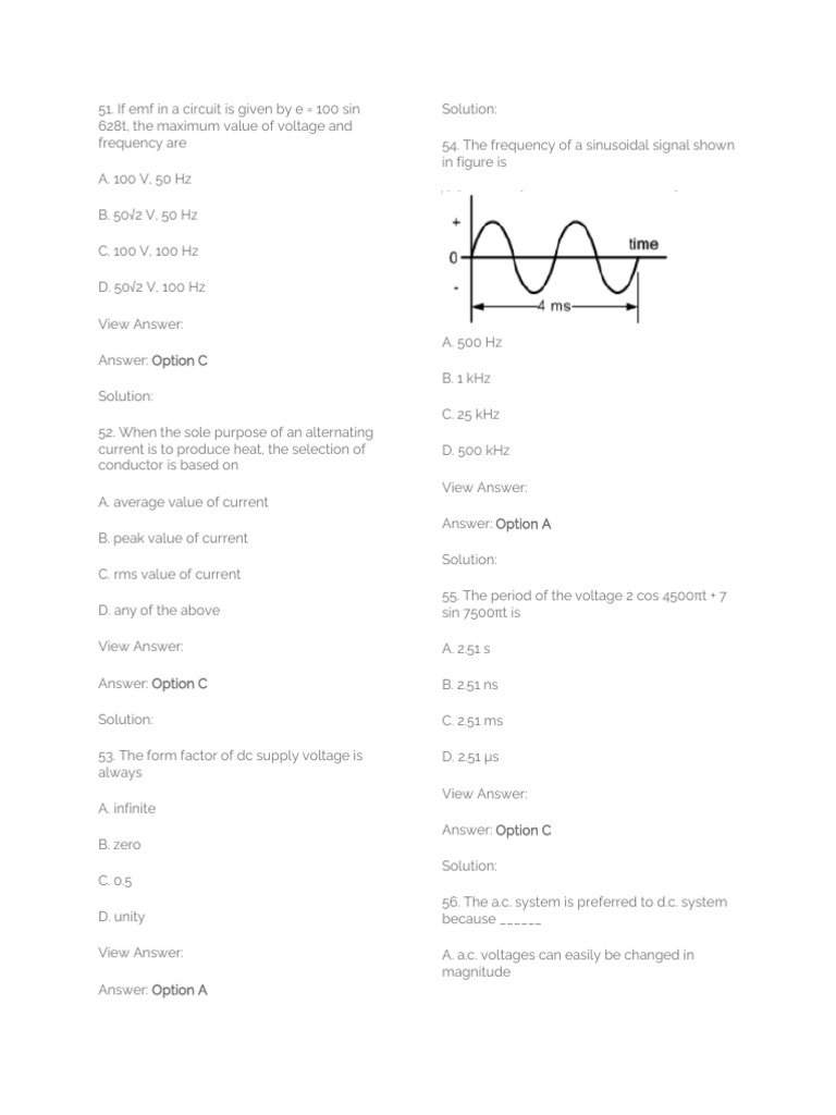 Ac Part 2 | PDF | Alternating Current | Root Mean Square
