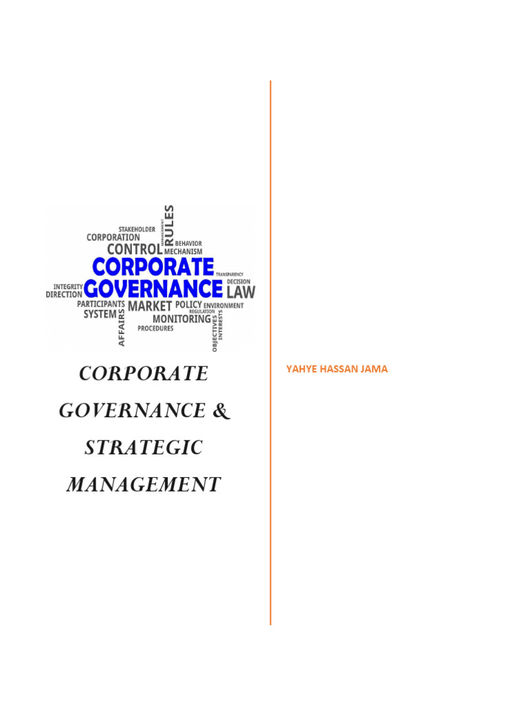 Corporate Governance and Strategic Management | PDF | Governance | Corporate Governance
