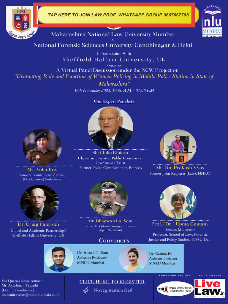 NCW Project - MNLU - NFSU | PDF | Forensic Science | Mumbai