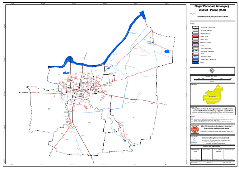 Amanganj - Base Map of Municipal Council Area | PDF