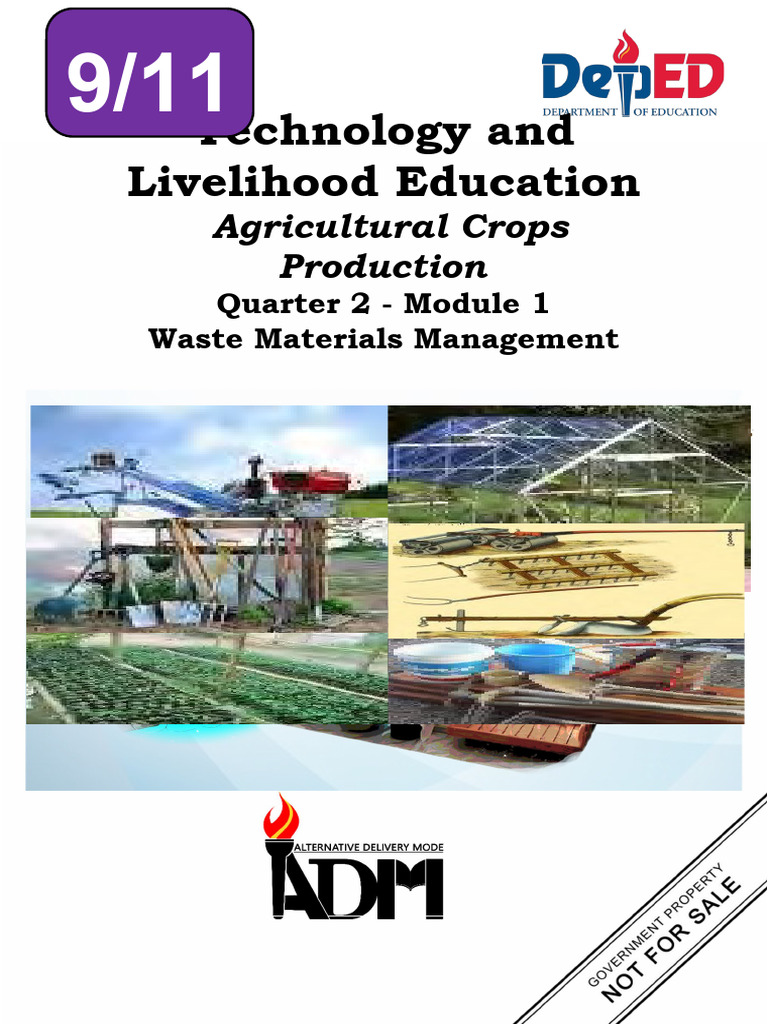 Tle Tvl Agri Crop Production 9 11 Q2 Module 1 Pdf Waste