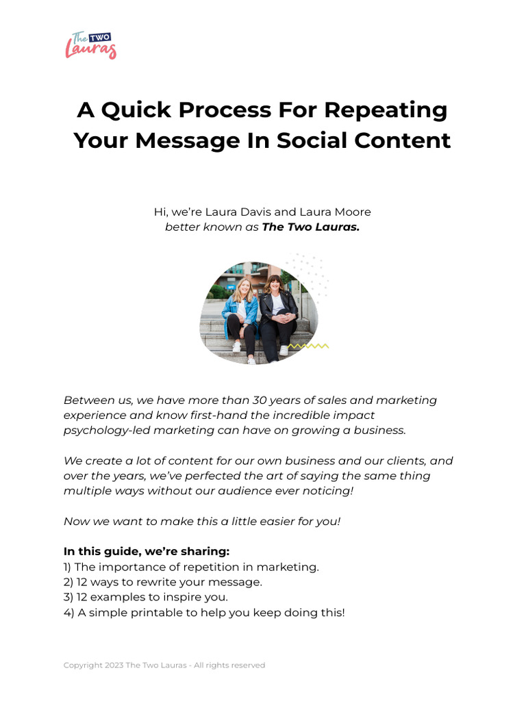 12 Ways To Rewrite Your Content | PDF | Marketing | Social Media