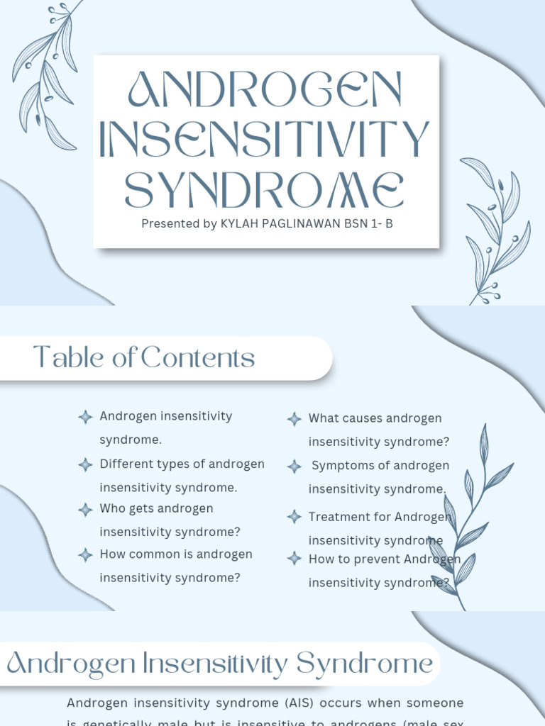 Androgen Insensitivity Syndrome Guide | PDF | Androgen | Reproduction
