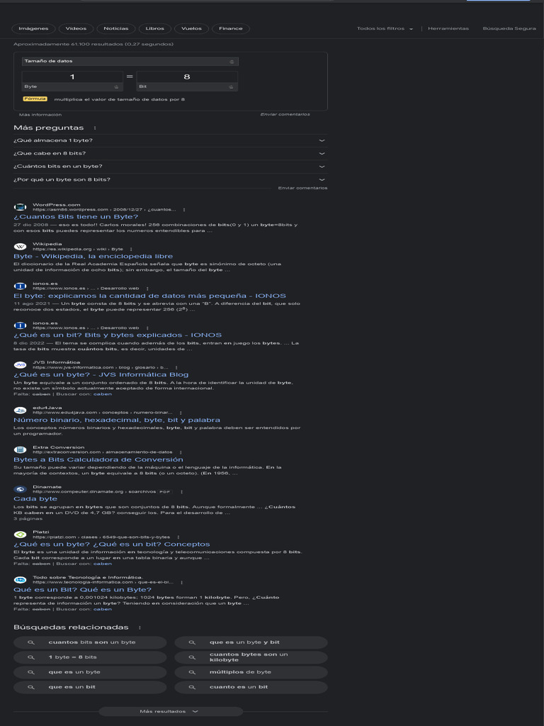 ¿Cuántos Bits Caben Dentro de Un Byte - Buscar Con Google | PDF | Byte ...