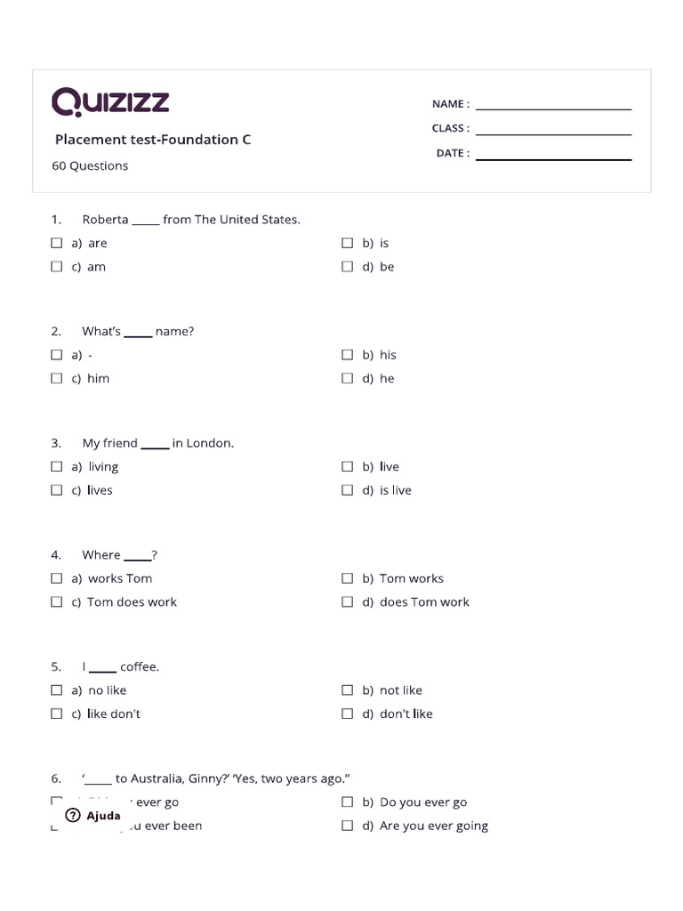 Quizz 1 Unsolved | PDF Quizz 1 Unsolved | PDF