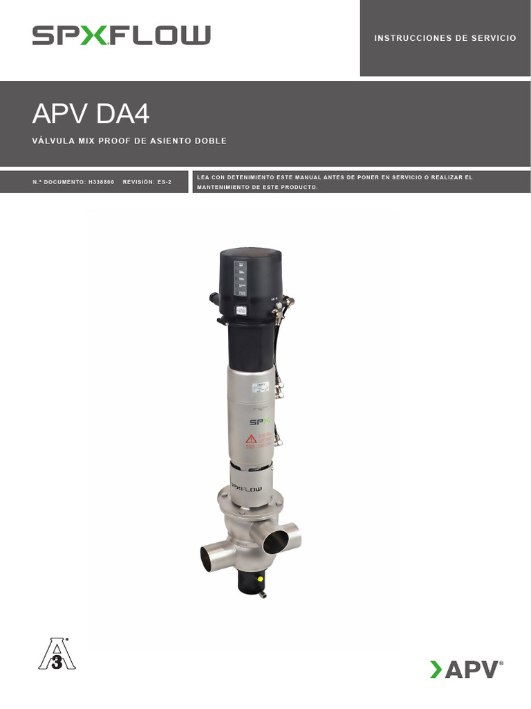 Apv Valves Mix Proof Da4 Es | PDF | Soldadura | Construcción
