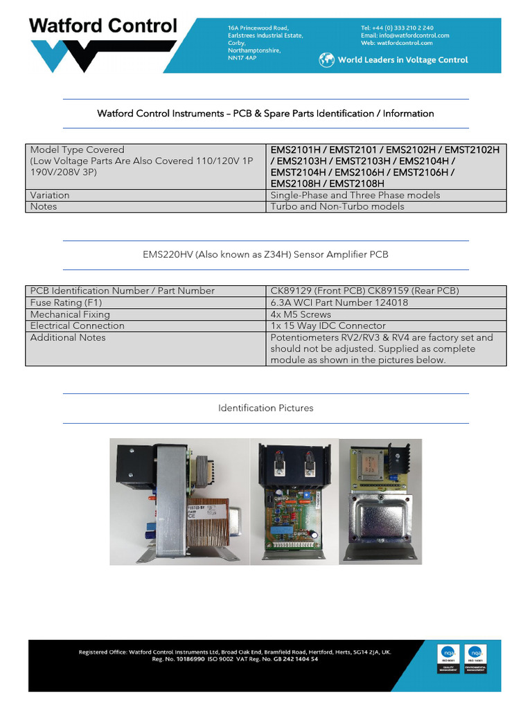 PCB Identification & Information Document - 2021 | PDF | Electrical ...