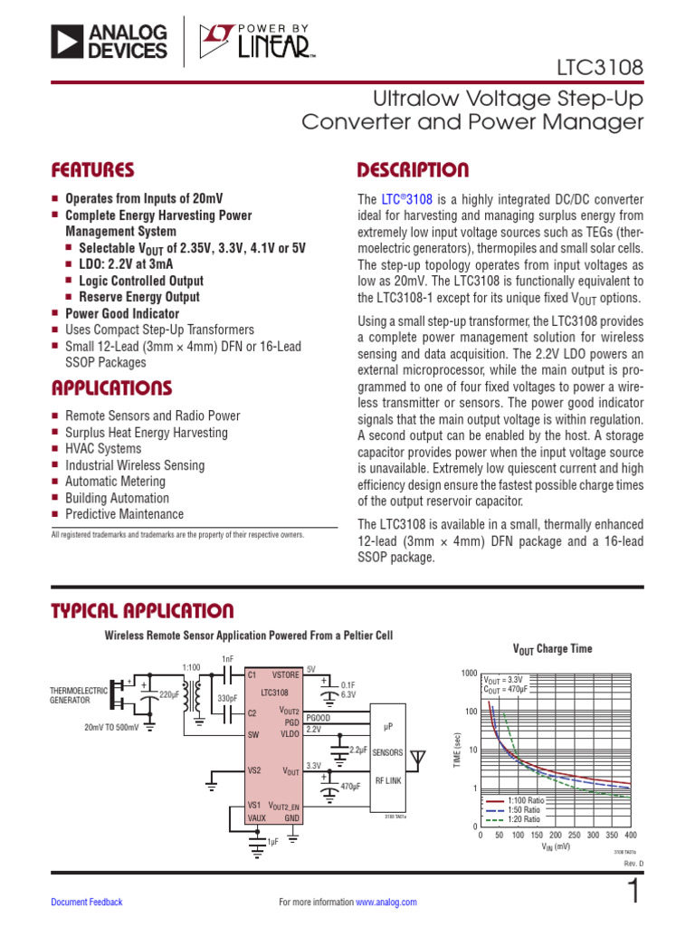 LTC Datasheet | PDF | Capacitor | Rectifier