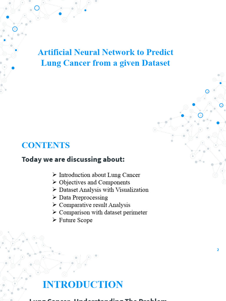 Project Presentation | PDF | Lung Cancer | Cancer