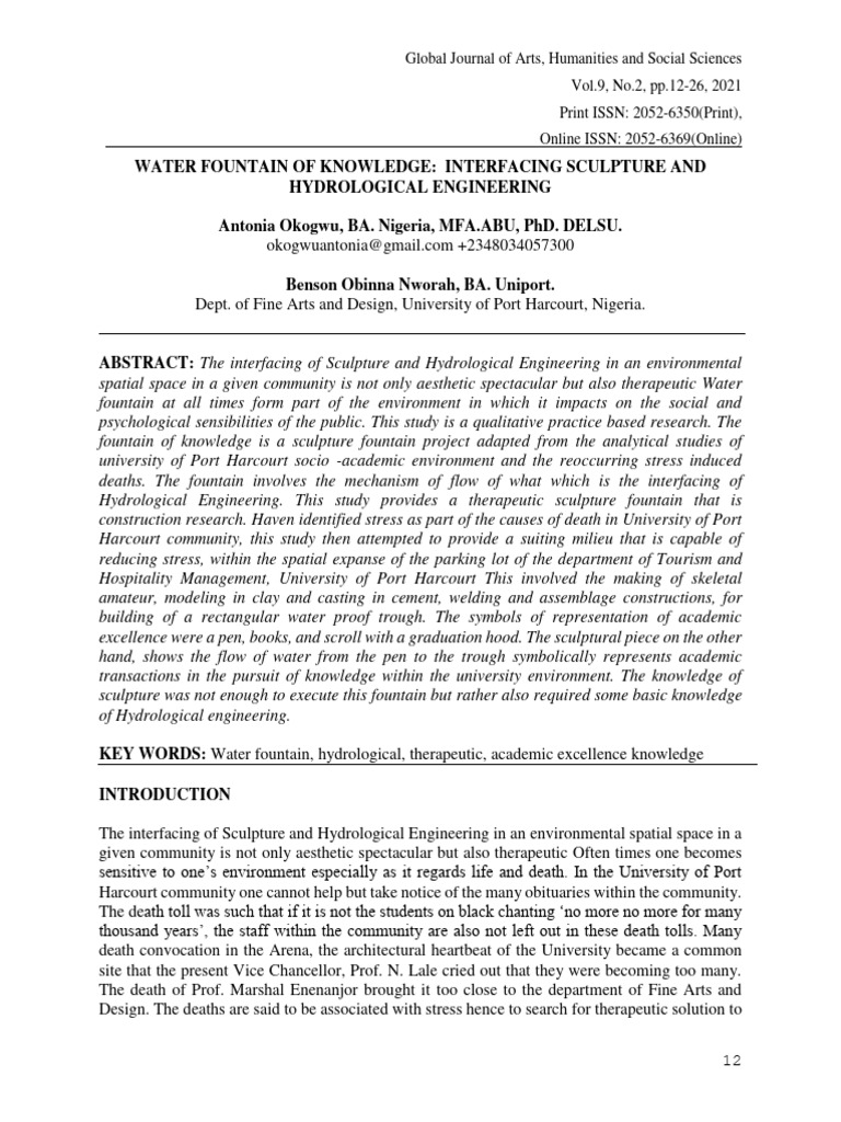 Water Fountain of Knowledge | Download Free PDF | Fountain