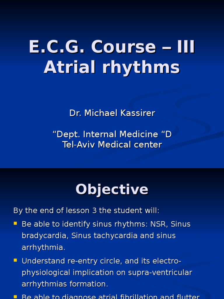 Ecg 3 | PDF | Cardiology | Cardiac Electrophysiology