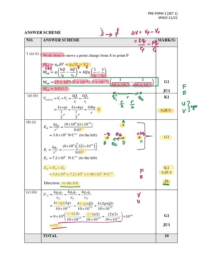 Sp025 Kmkt Set 2 (Solution) | PDF | Electrical Engineering | Electricity