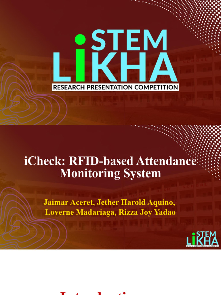 Icheck A FRID-based Attendance Monitoring System - PPTM | PDF | Radio ... Icheck A FRID-based Attendance Monitoring System - PPTM | PDF | Radio ...