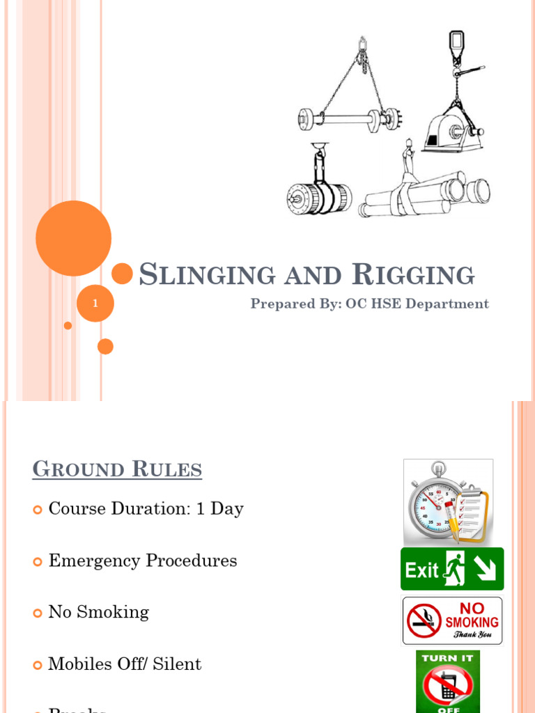 Lifting and Rigging Course | PDF