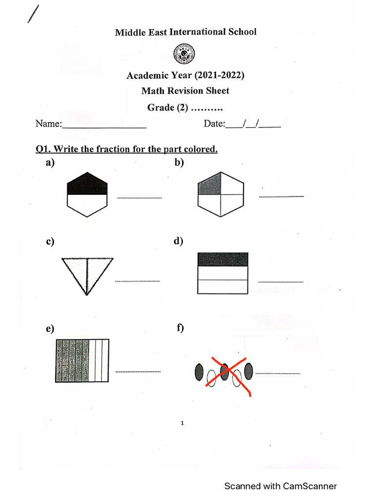 Math Revision Sheet | PDF
