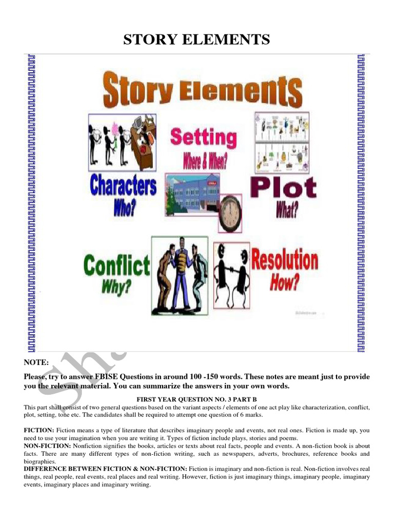 Play & Story Elements | PDF | Narration | Plot (Narrative)