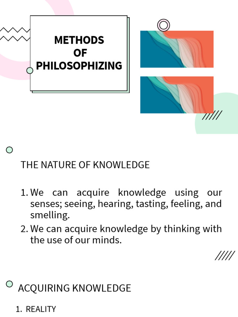 Methods of Philosophizing | PDF | Knowledge | Methodology