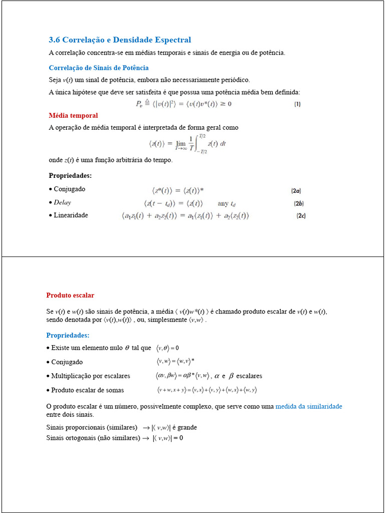 Aula 745 Sinais e Sistemas | PDF | Densidade espectral | Convolução