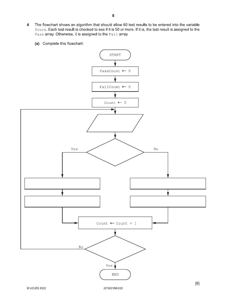 WS 6 Flowchart May 2022 Questions | PDF