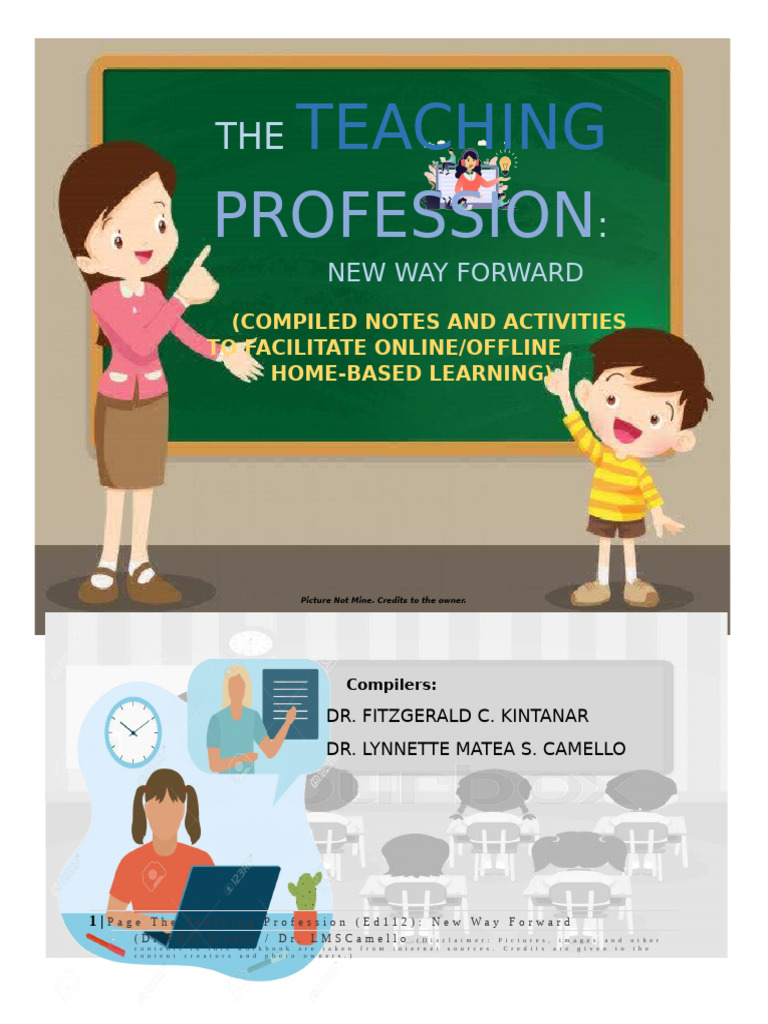 Ed 112 The Teaching Profession | PDF | Teachers | Pedagogy