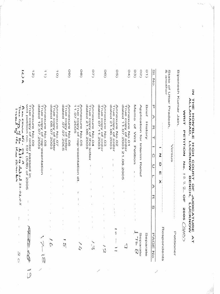 B.K Jain Criminal Writ Petition | PDF