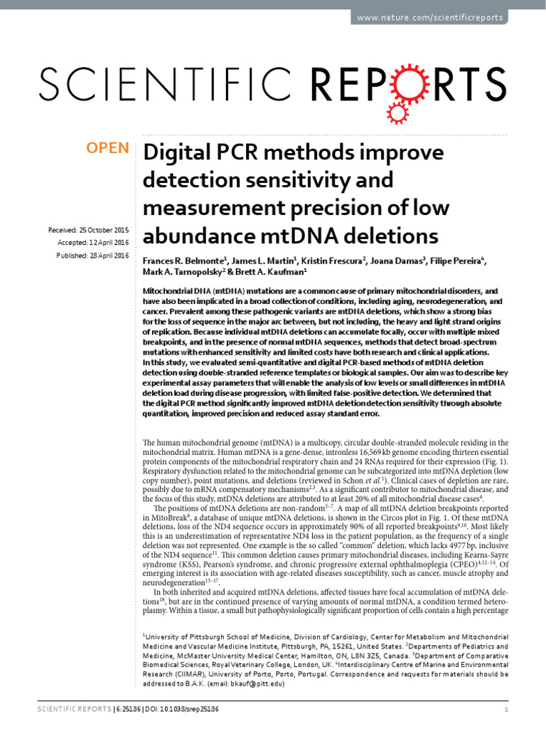 Digital PCR Methods | PDF | Real Time Polymerase Chain Reaction ...