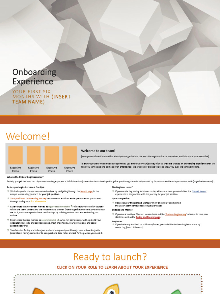 Onboarding Experience Pack | PDF | Mentorship