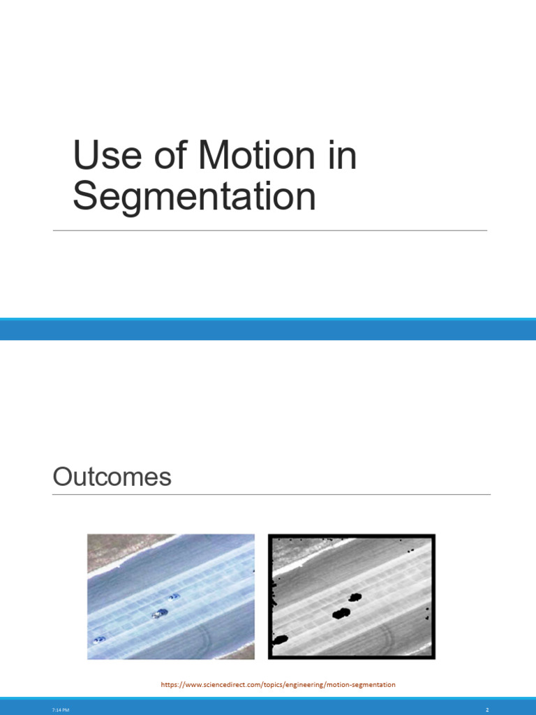 Motion Segmentation Techniques Explained | PDF | Image Segmentation ...
