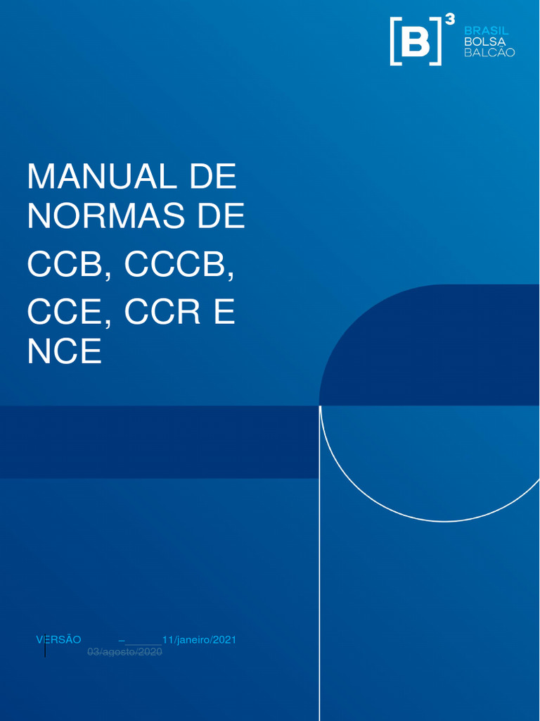 Manual de Normas de CCB CCCB CCE CCR e NCE | PDF | Mercado de balcão ...