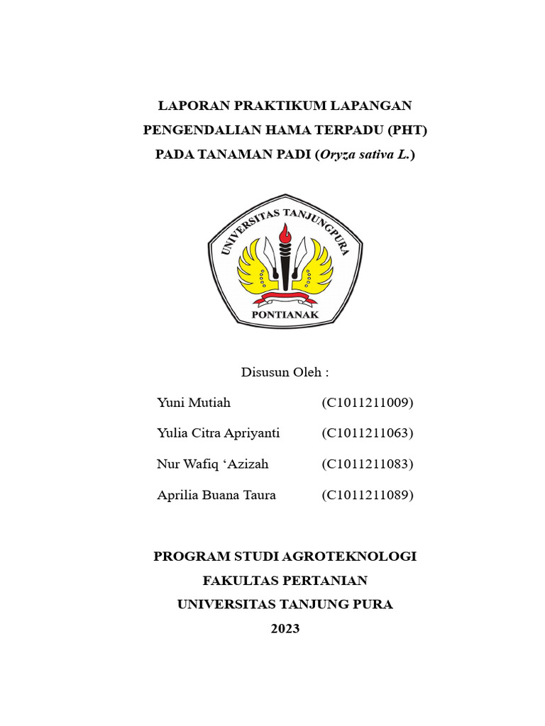 Laporan Praktikum Lapangan (PHT) | PDF