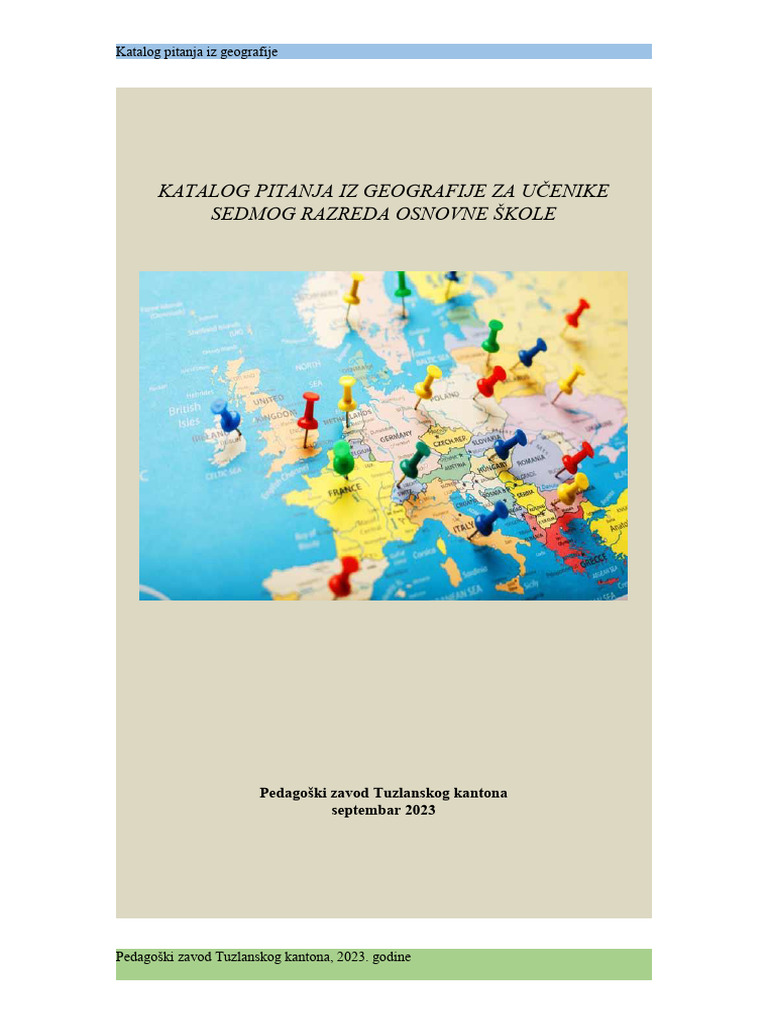Katalog Geografija VII Razred | PDF
