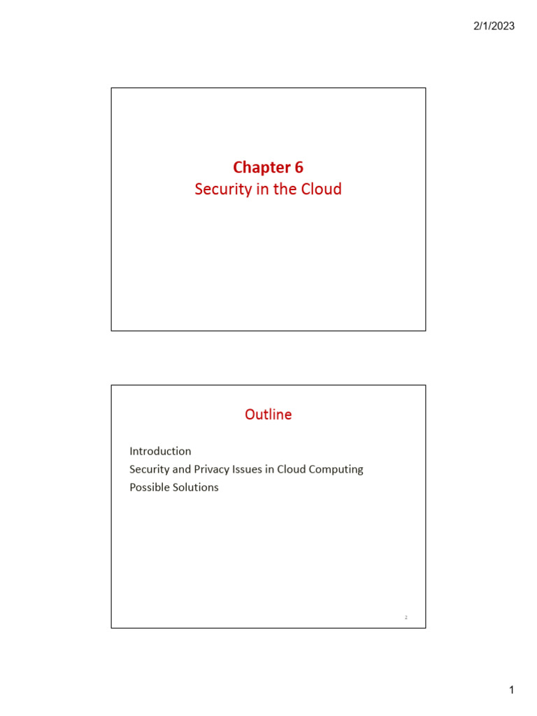 Cloud Security | PDF | Cloud Computing | Computer Network