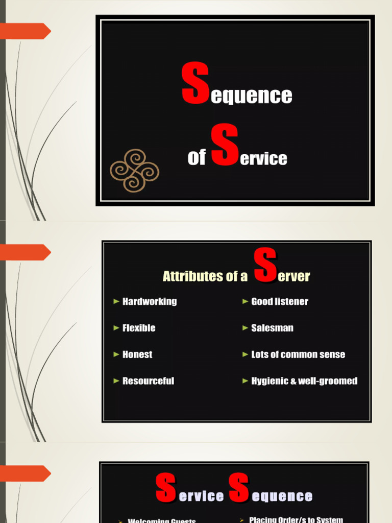 Sequence of Service Students | PDF