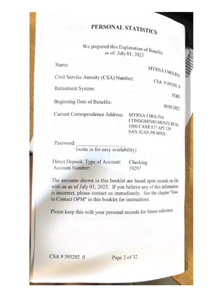 Personal Statistics | PDF