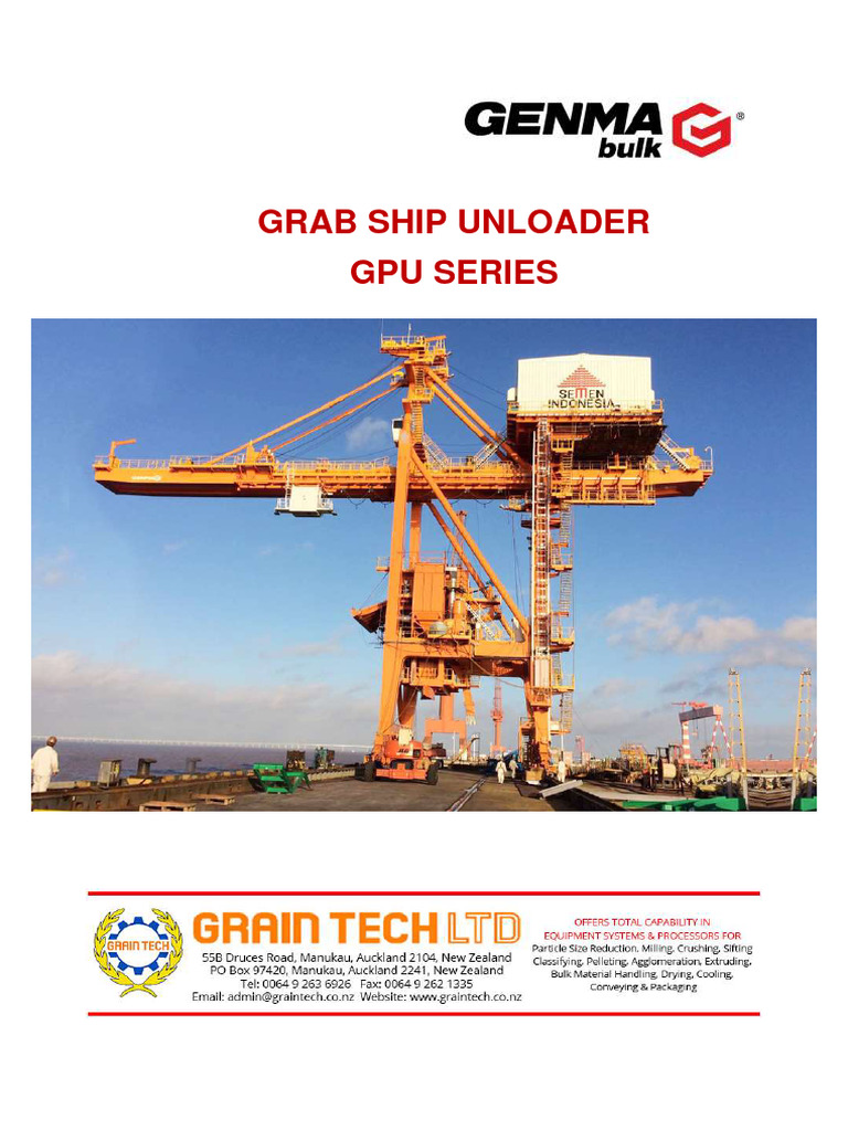 Grab Ship Unloader | PDF | Ships | Crane (Machine)
