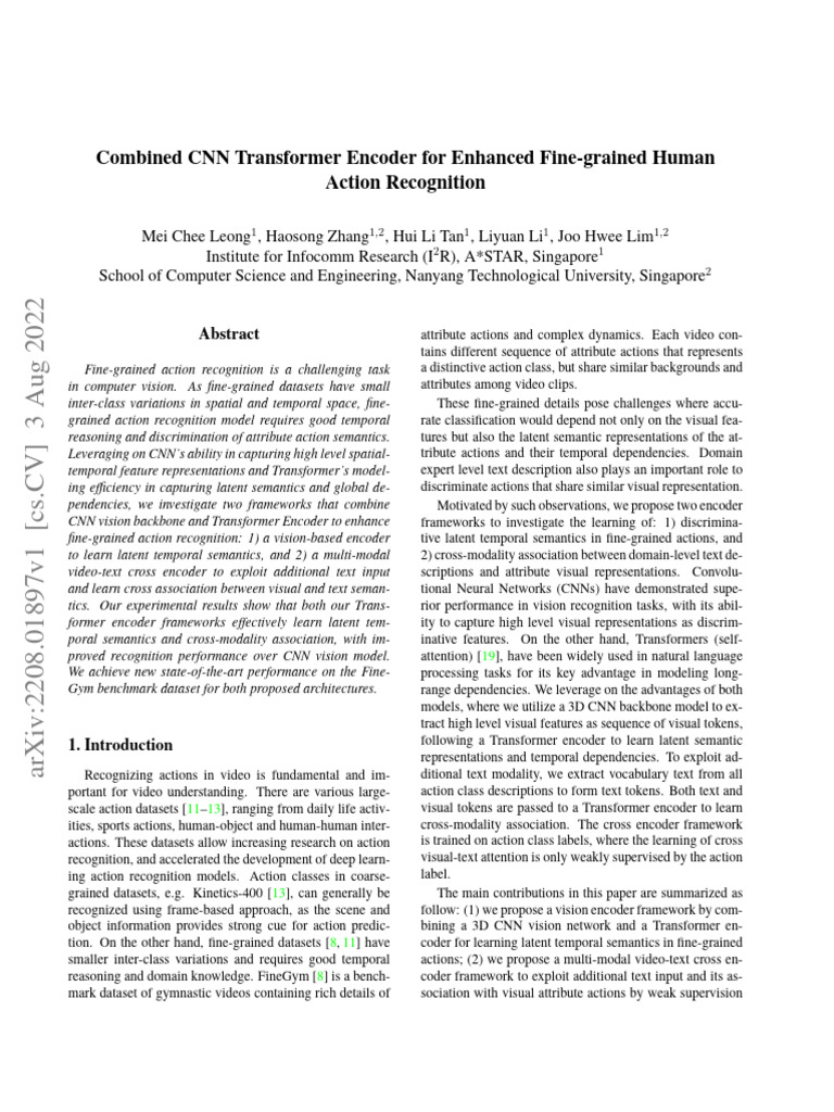 Combined Cnn Transformer Encoder For Enhanced Fine Pdf Cybernetics Statistics