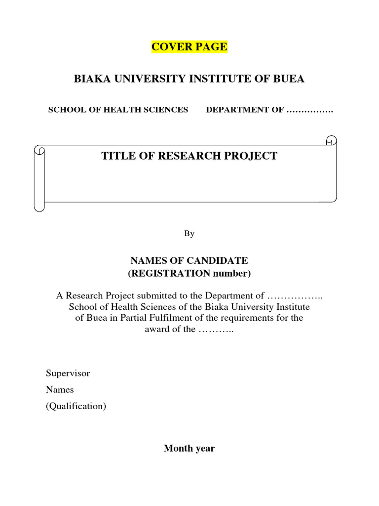 BIAKA OUTLINE Research Project Final | Download Free PDF | Science | Cognition