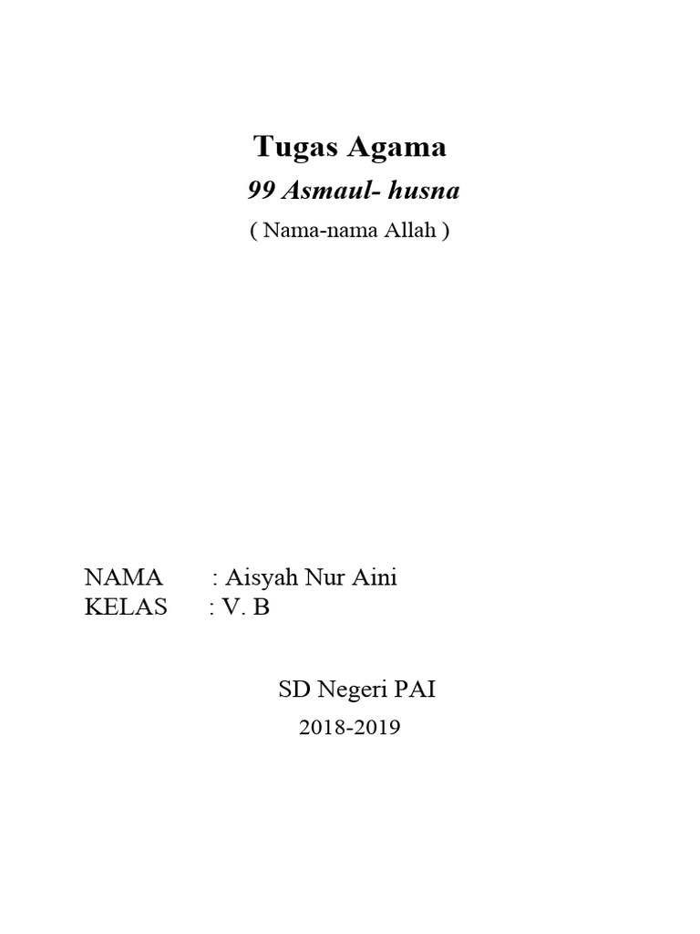 Contoh Sampul | PDF