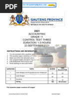 Accounting Grade 12 NOTES Budgets | PDF | Depreciation | Budget