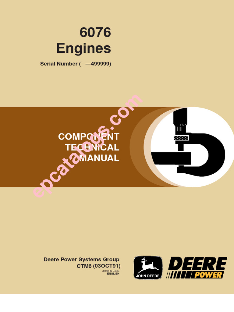 John Deere 6076 ctm6 | PDF | Engines | Manufactured Goods
