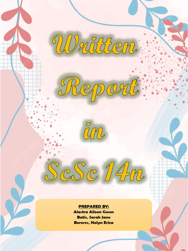 Written Report | PDF | Agriculture | Family
