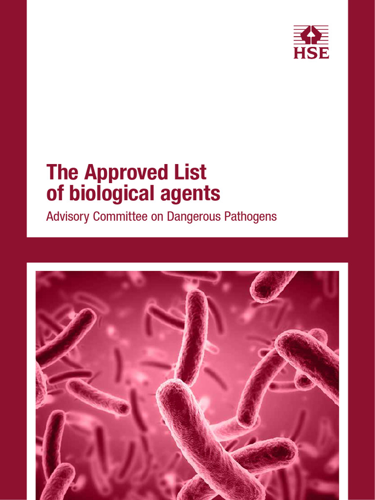 Approved List of Biological Agents | PDF | Hazards | Risk
