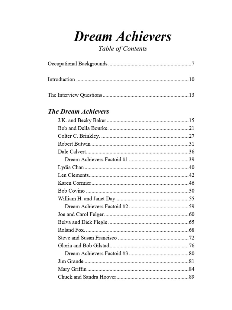 Dream Achievers | PDF | Multi Level Marketing | Private Sector