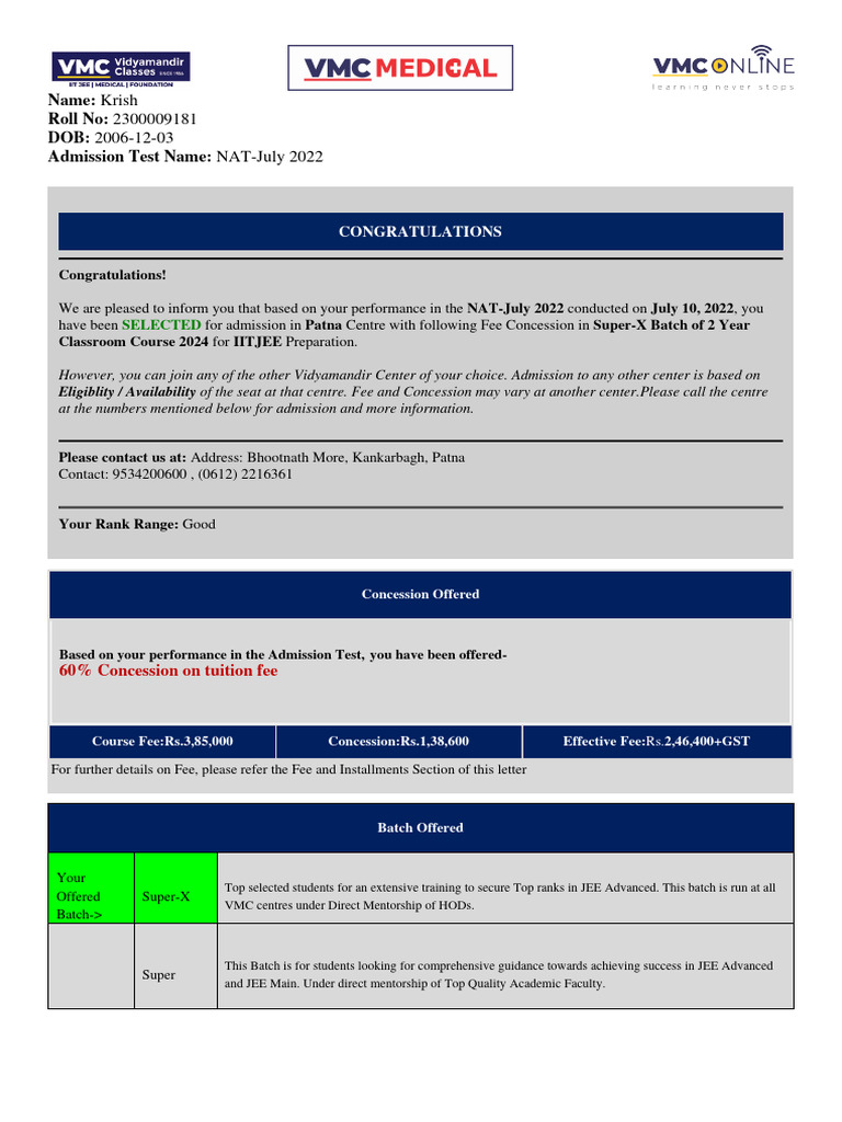 Nat Result 16575441541657544057 | PDF | University And College Admission