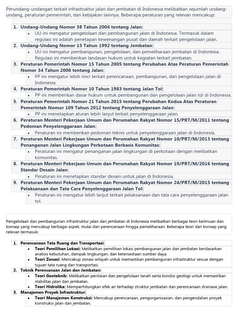 Penata Laksana Jalan Dan Jembatan | PDF | Seni